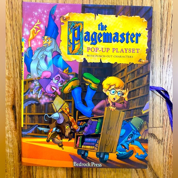 bedrock press | Toys | Pagemaster Popup Book Playset 994 Hc 1st Ed 2th ...